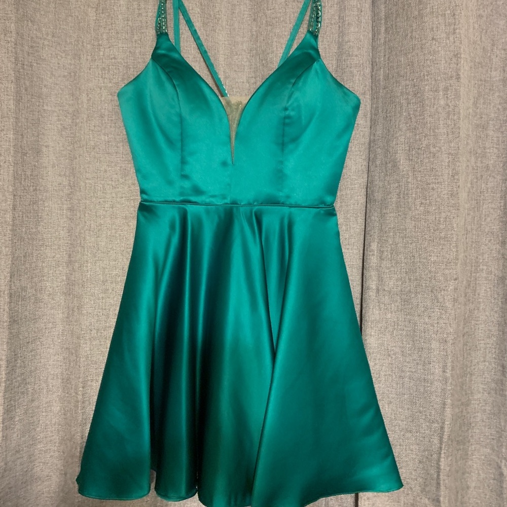 Emerald Green Alyce Hoco/Semi-Formal Dress - Gem